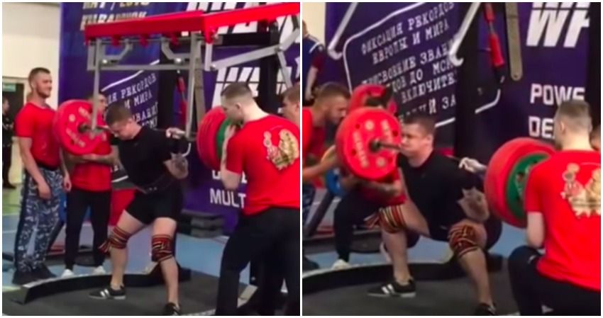 Powerlifter Tragically Breaks Leg In Three Places After Collapsing ...