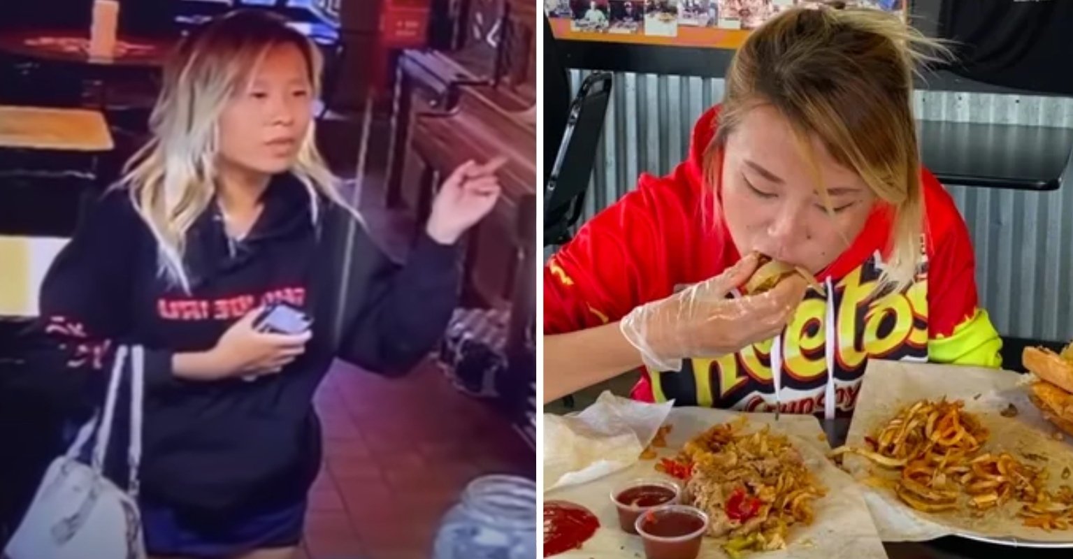 Woman Kicked Out Of Restaurant Before Eating Challenge For $100 Prize