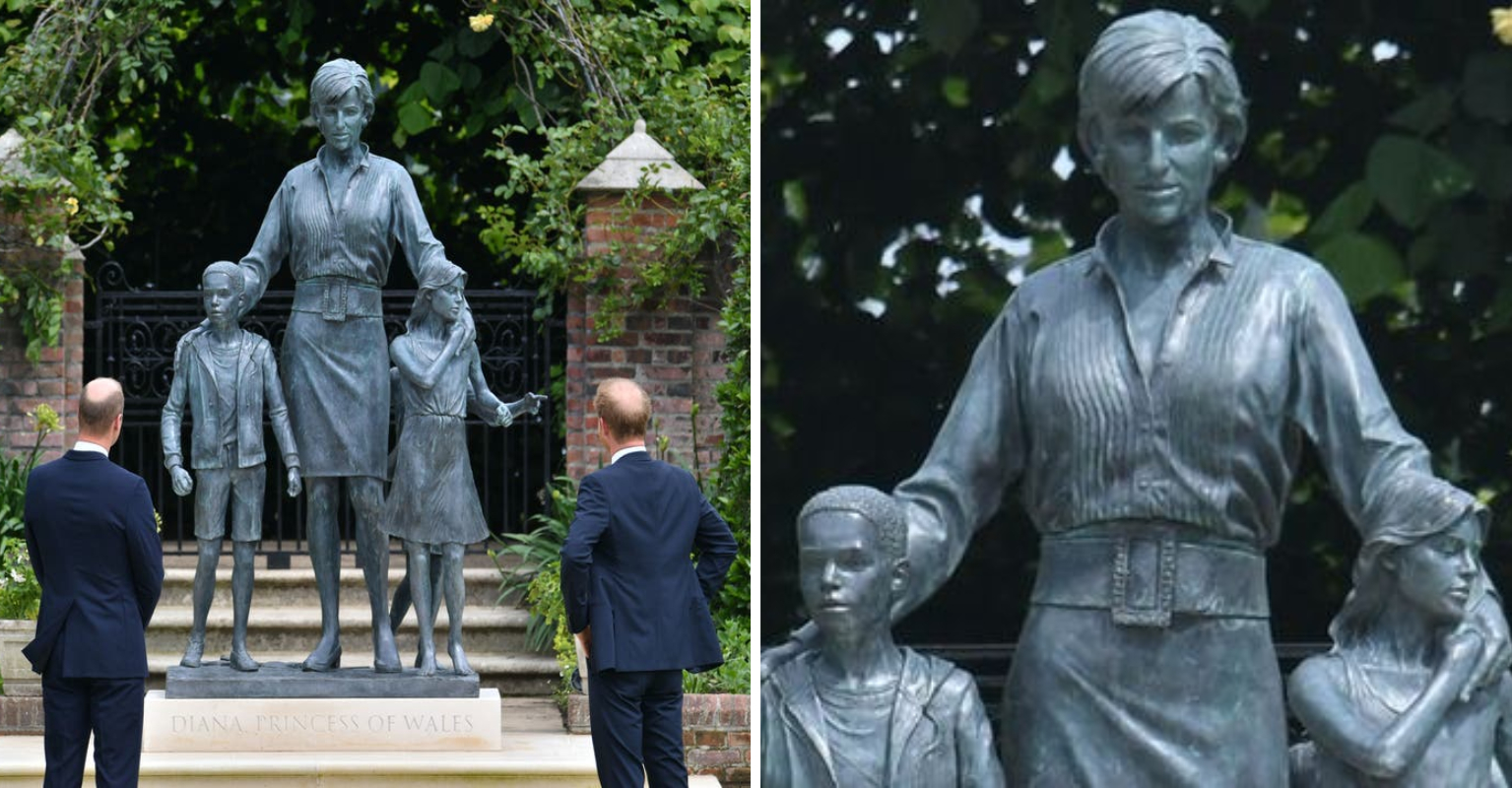 Princess Diana Statue Unveiled By Sons - But Many People Question One ...