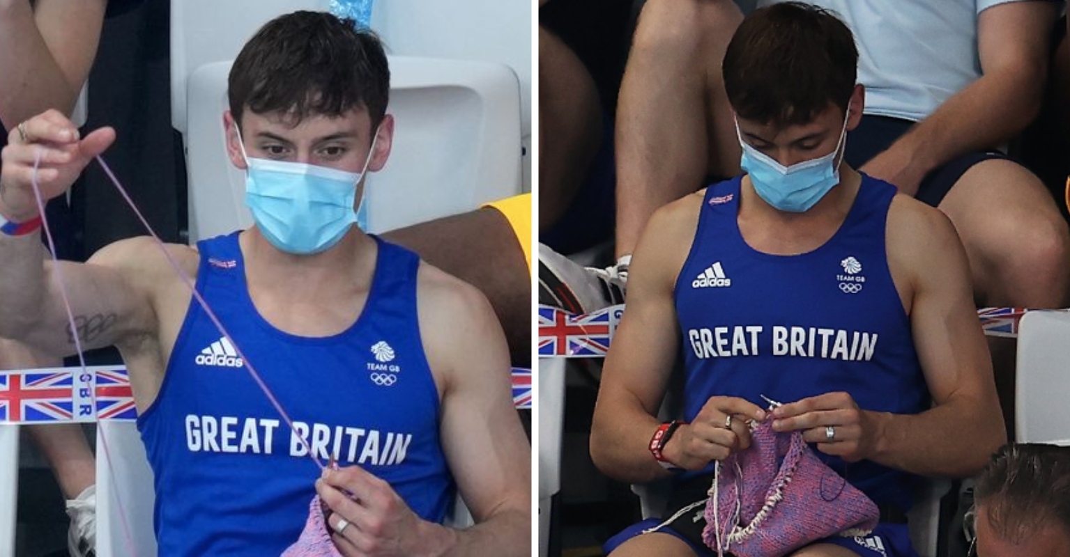 Tom Daley Spotted Knitting In Olympic Stands And Fans Love It