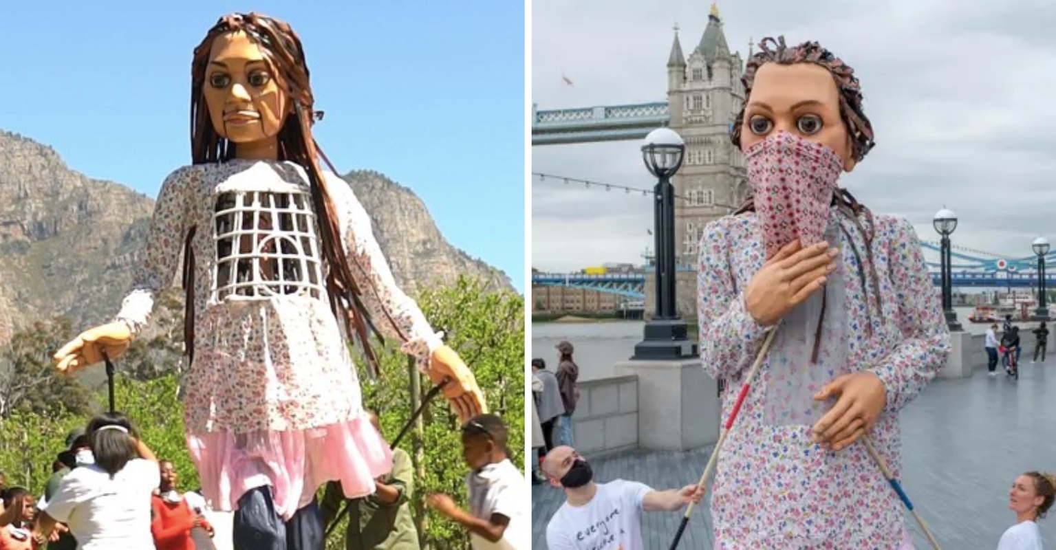Puppet of refugee girl is being walked across Europe for a powerful ...