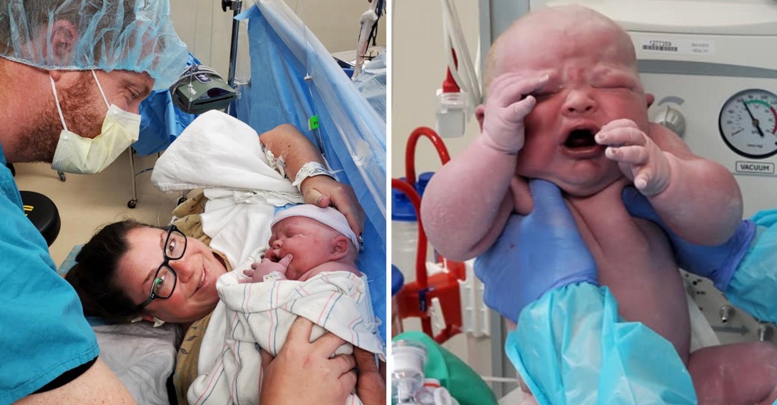 Woman Gives Birth To Baby Boy Twice The Size Of An Average Newborn