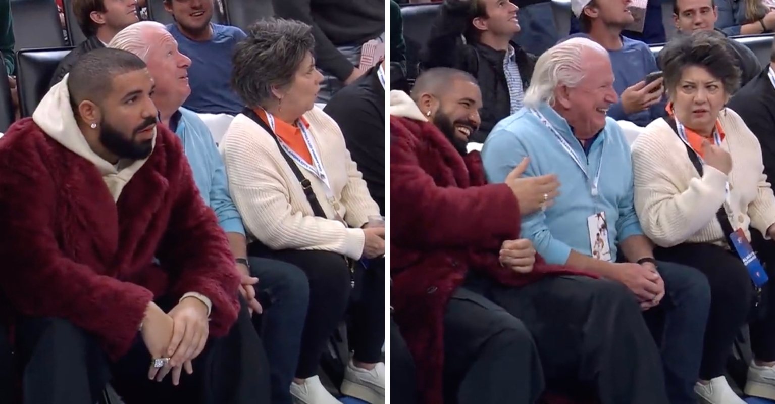 Drake Befriends Elderly Couple At NBA Game After They Appear To Have No ...