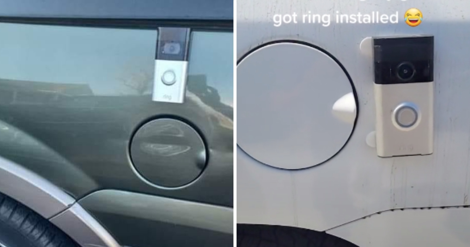 People Are Putting Ring Doorbells On Their Cars To Stop Gas Thieves