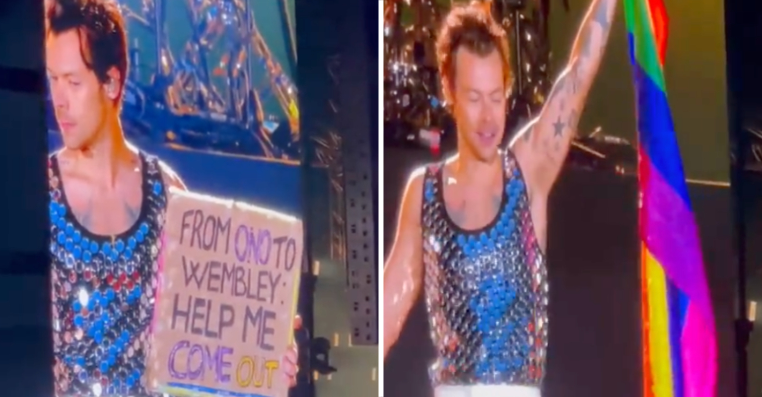 Emotional Moment Harry Styles Helps Fan Come Out During Concert