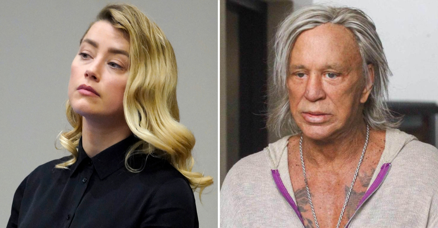 Mickey Rourke Brands Amber Heard A 'Gold Digger' And Says He 'Feels Bad ...