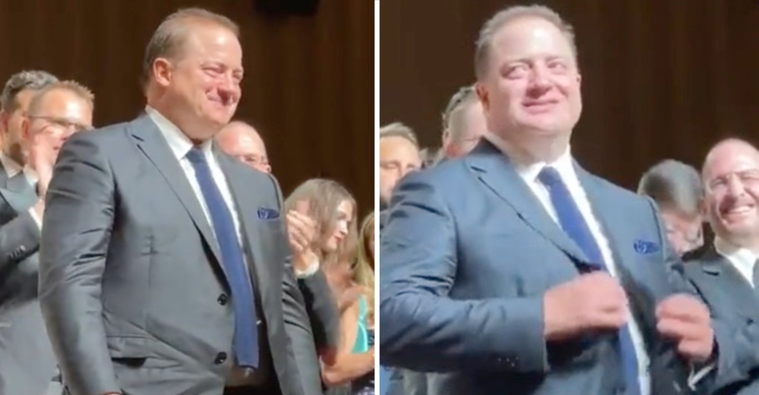 Brendan Fraser Moved To Tears After Receiving 6-Minute Standing Ovation ...