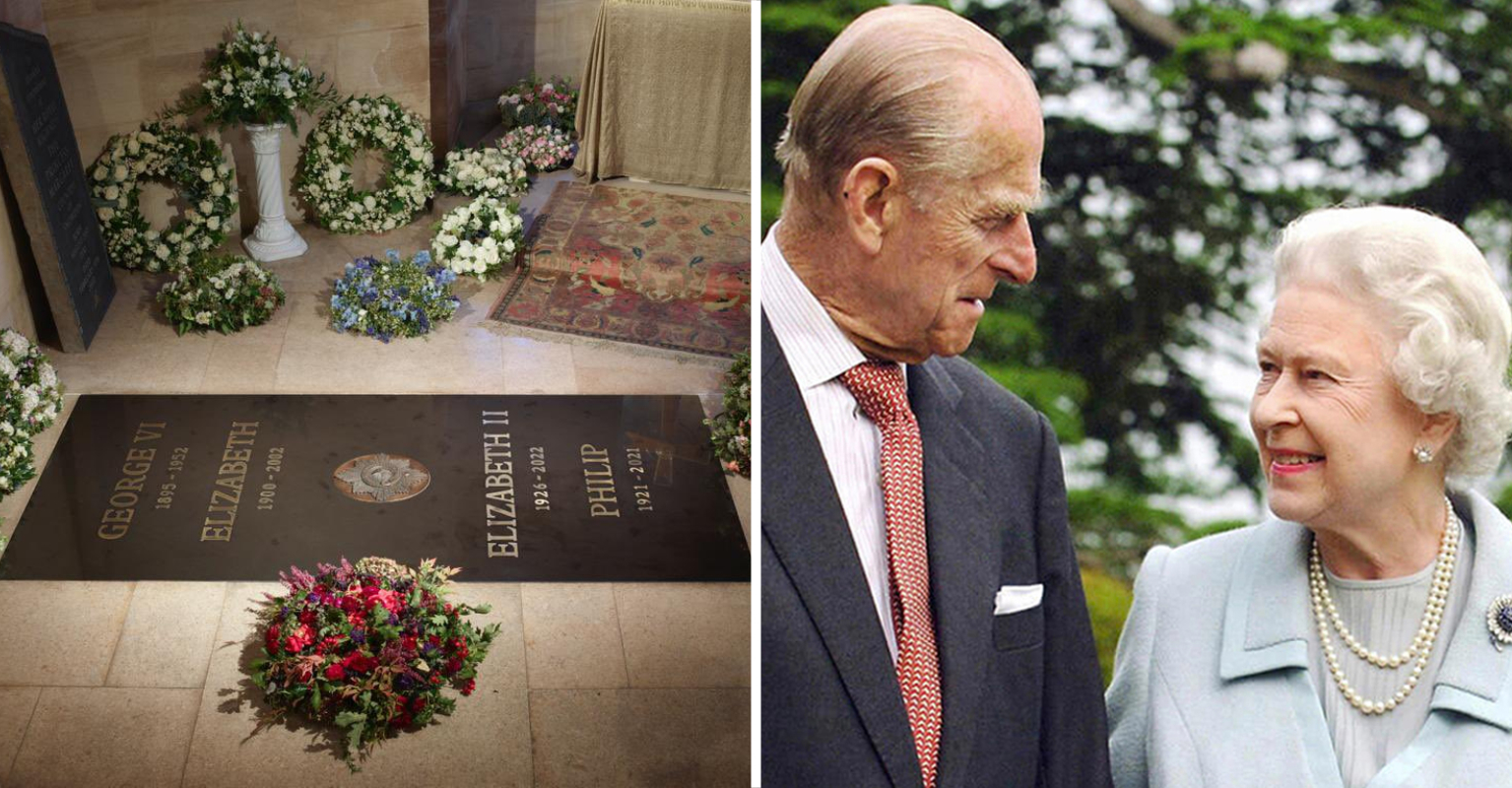 Queen's Grave Pictured For First Time As She Joins Prince Philip After ...