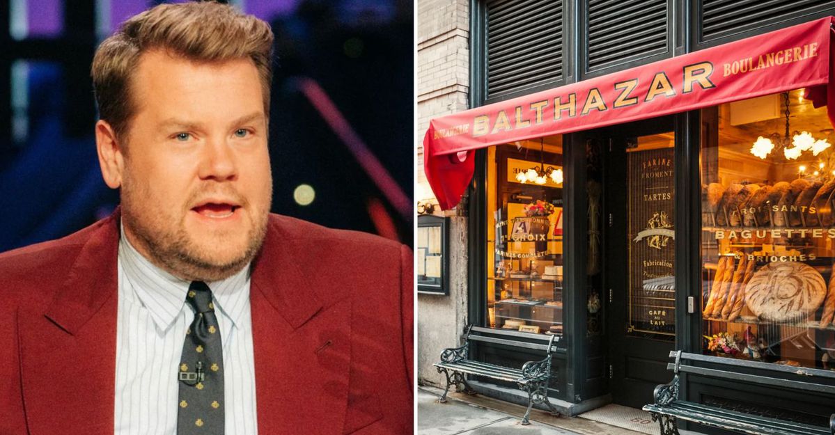 James Corden Says He Hasnt Done Anything Wrong And Balthazar Row Is