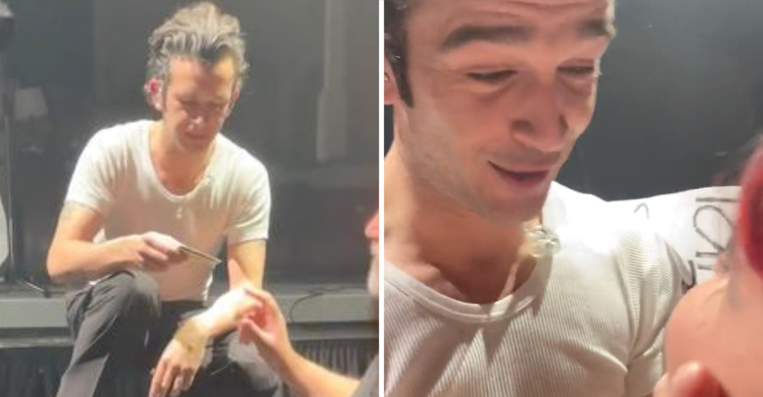 The 1975 Fans Divided After Matt Healy Checks Concertgoer's ID Before ...