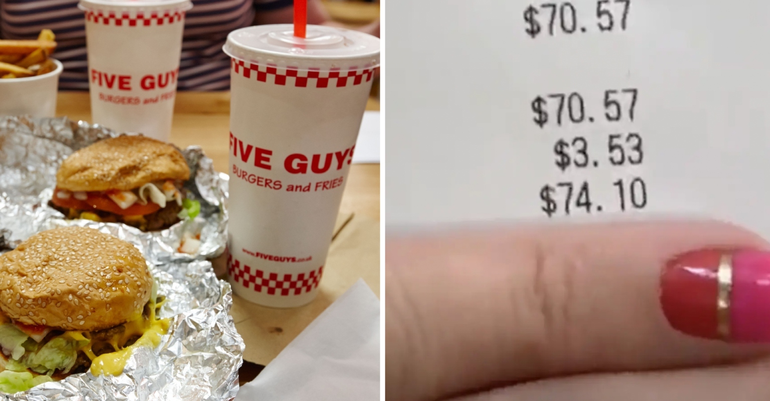 Woman Calls Out Five Guys After Being Charged $74 For Simple Order