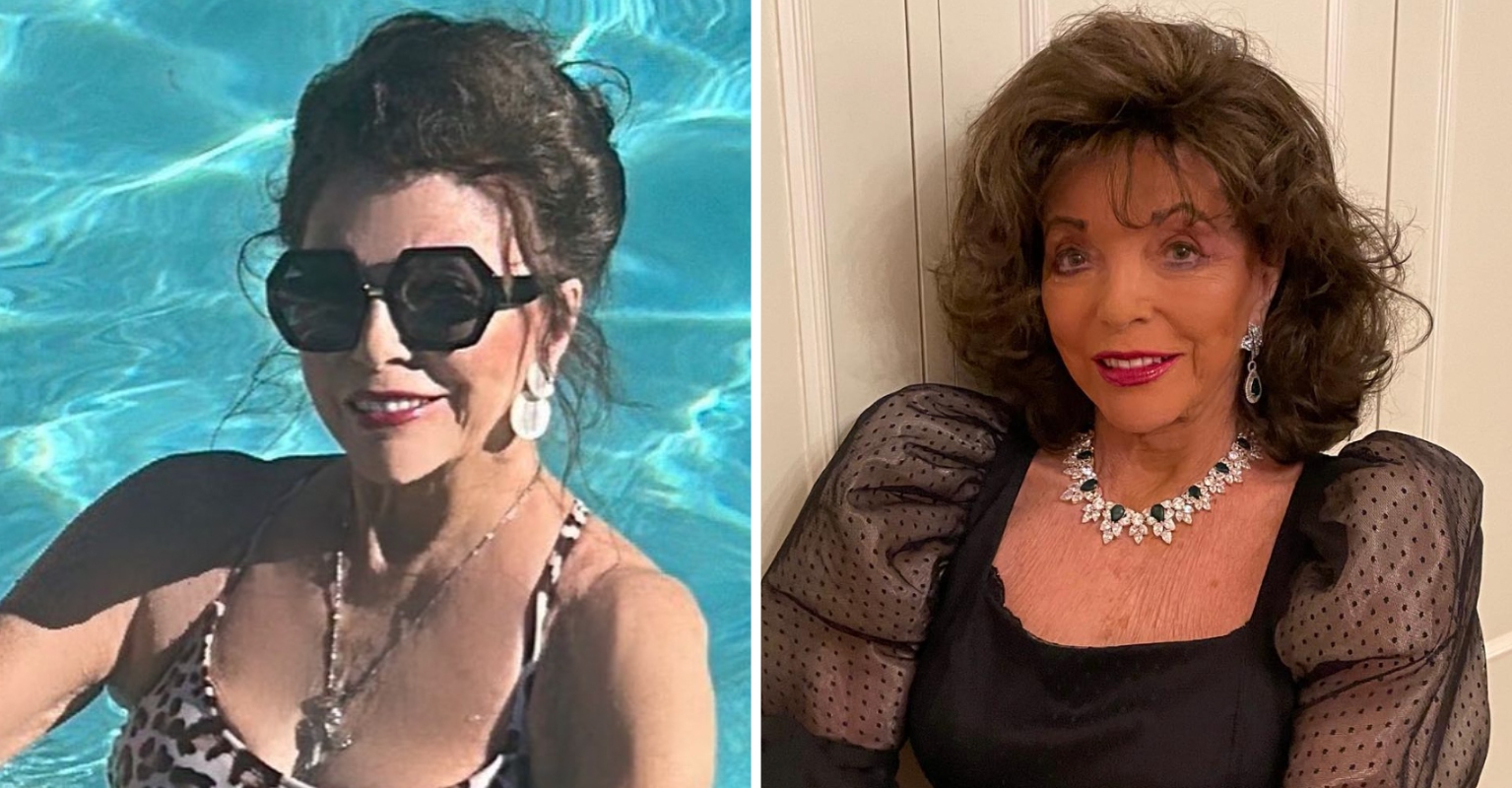 'Ageless' Joan Collins Wows Fans As She Spends Christmas Day In The Pool