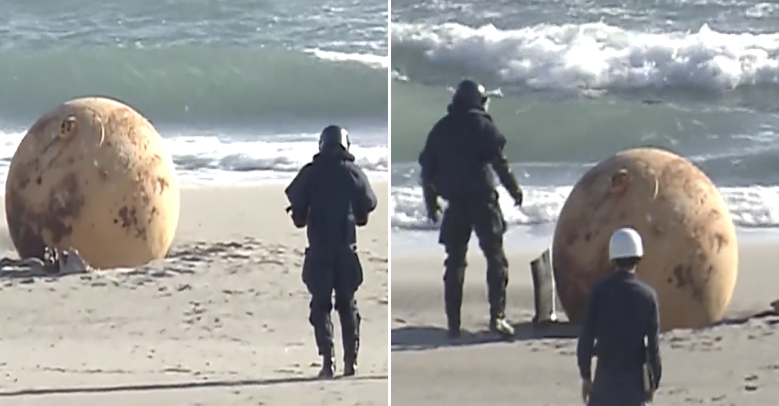 Japanese Officials Investigating Mysterious Sphere That Washed Up On Beach