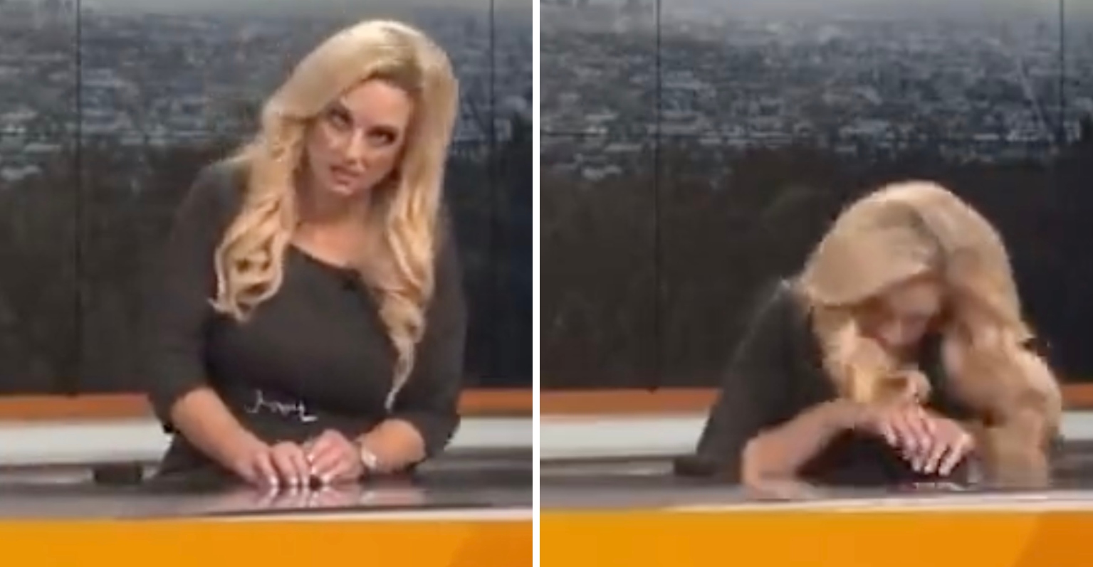 Meteorologist's Eyes Roll Back Before She Terrifyingly Collapses Live On Air