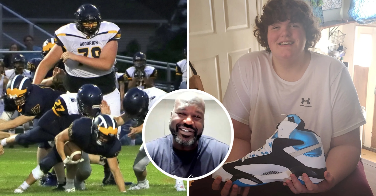Shaq Surprises 14-Year-Old Football Player Who Struggled To Find Shoes ...
