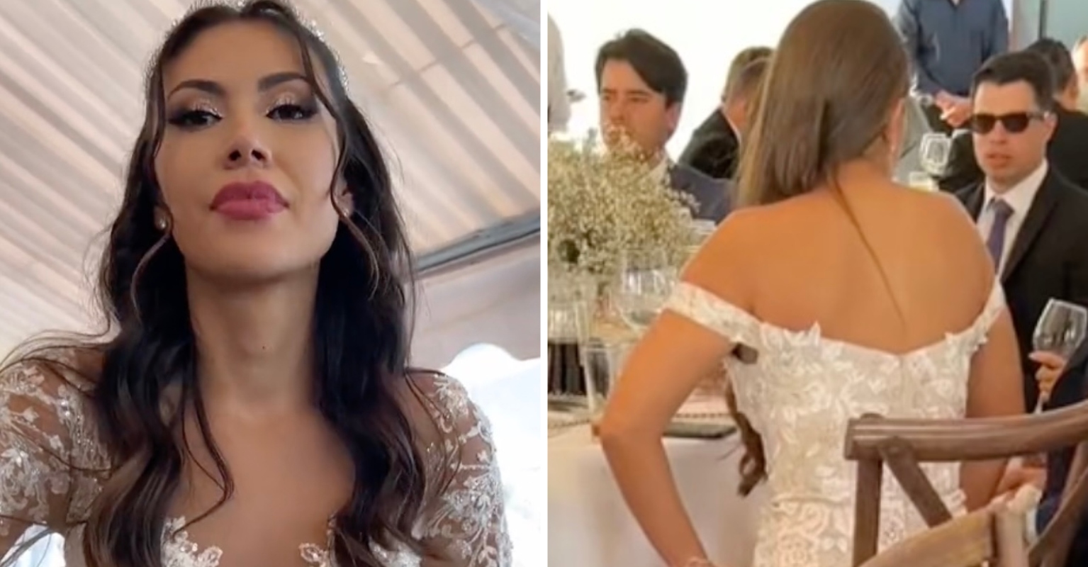Bride Left Holding Back Tears As Two Guests Wore White At Her Wedding
