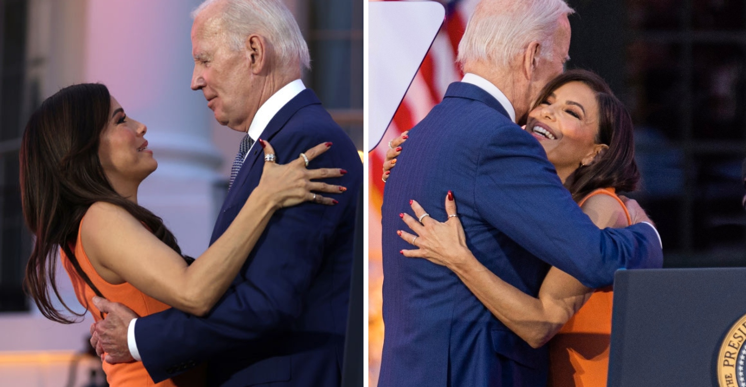 Joe Biden's Embrace With Eva Longoria Raises Eyebrows Among Social ...