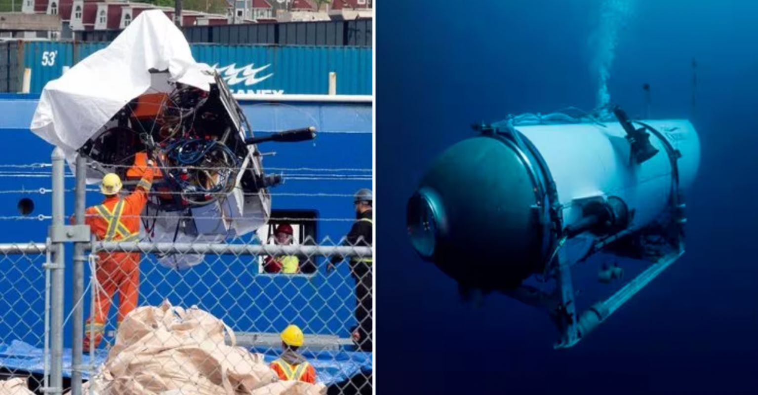 BREAKING: Mangled Debris From The Doomed Titanic Submersible Seen For ...
