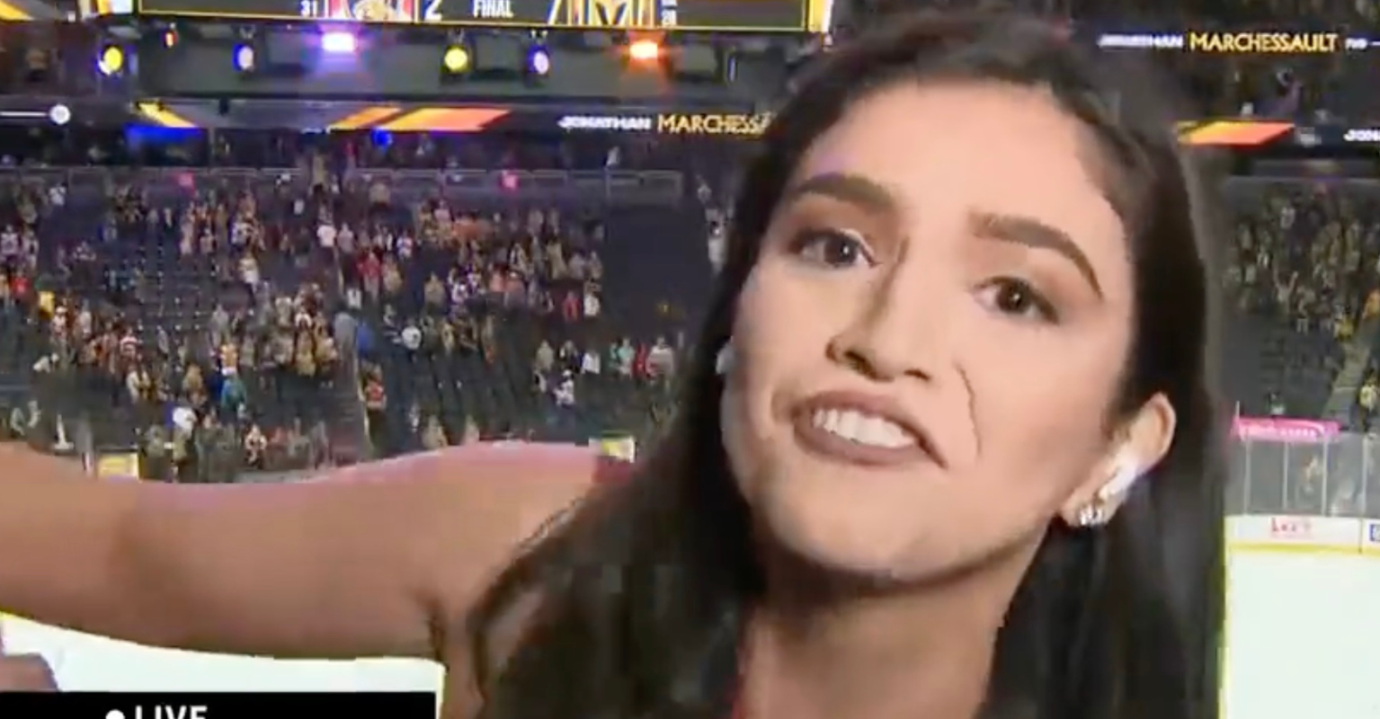 Female Reporter Stands By Stiff-Arming Disorderly Fan: 'Get The Hell ...