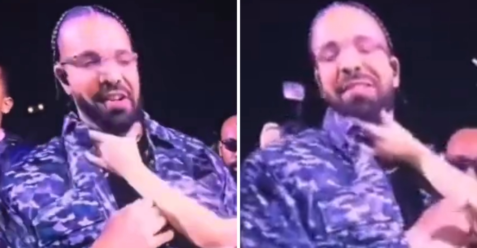 Over-Eager Fan Grabs Drake By The Throat As Rapper Walks Through Crowd