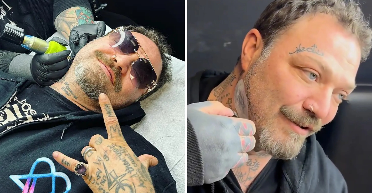Jackass's Bam Margera Gets Britney Spears Neck Tattoo