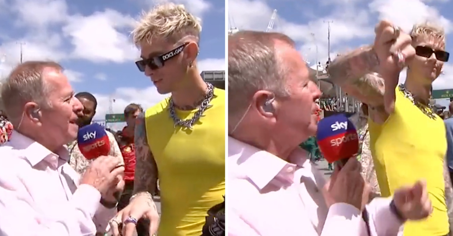 Machine Gun Kelly Leaves F1 Event Early Following 'Most Awkward ...