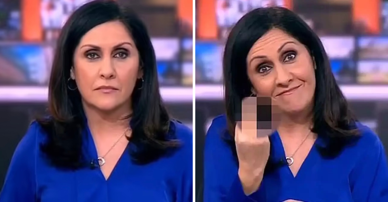 News Presenter Explains Why She Unexpectedly Gave The Middle Finger ...