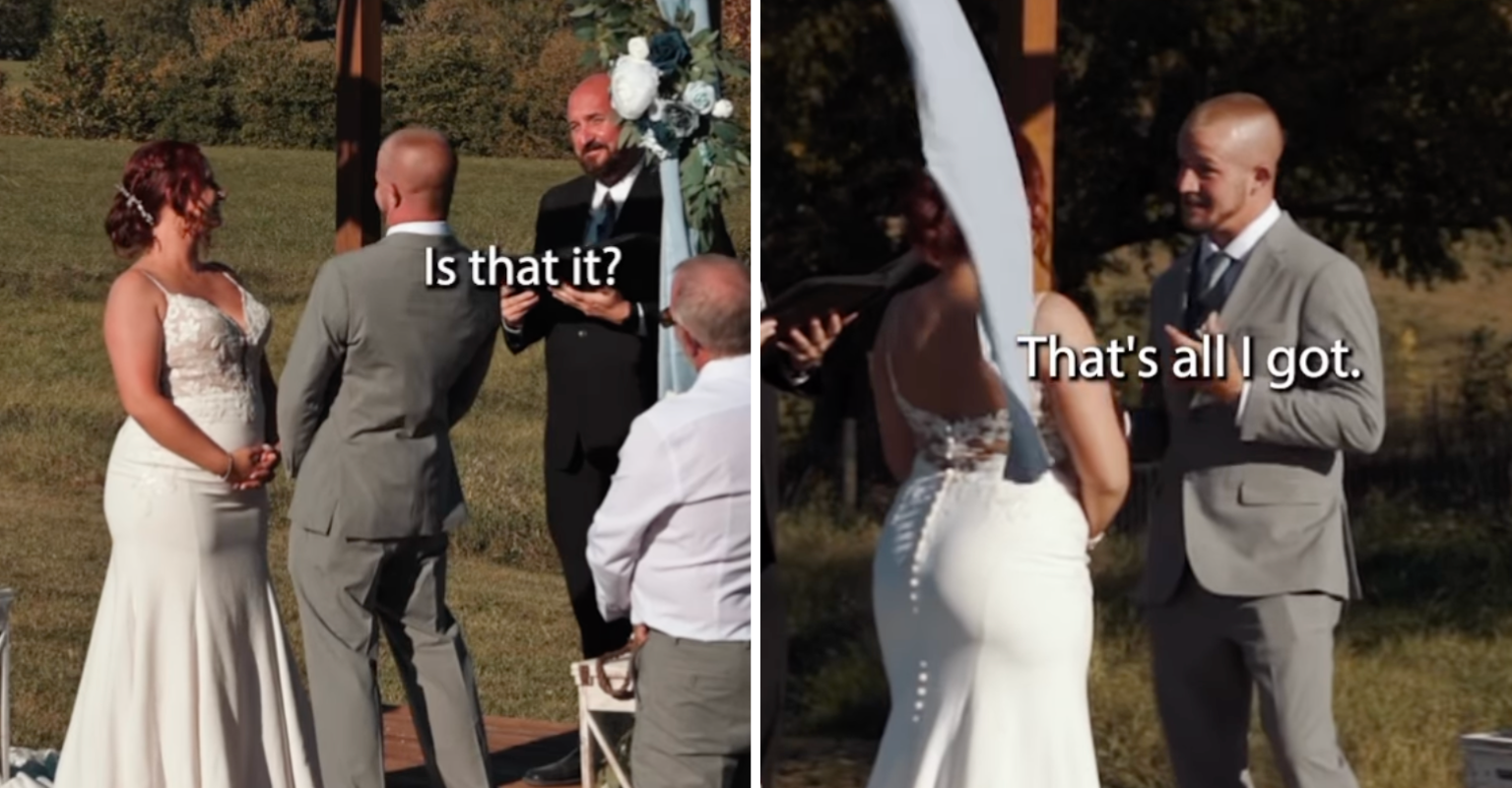 Groom Slammed For ‘Gross’ Wedding Vows: ‘She Deserves Better' - VT