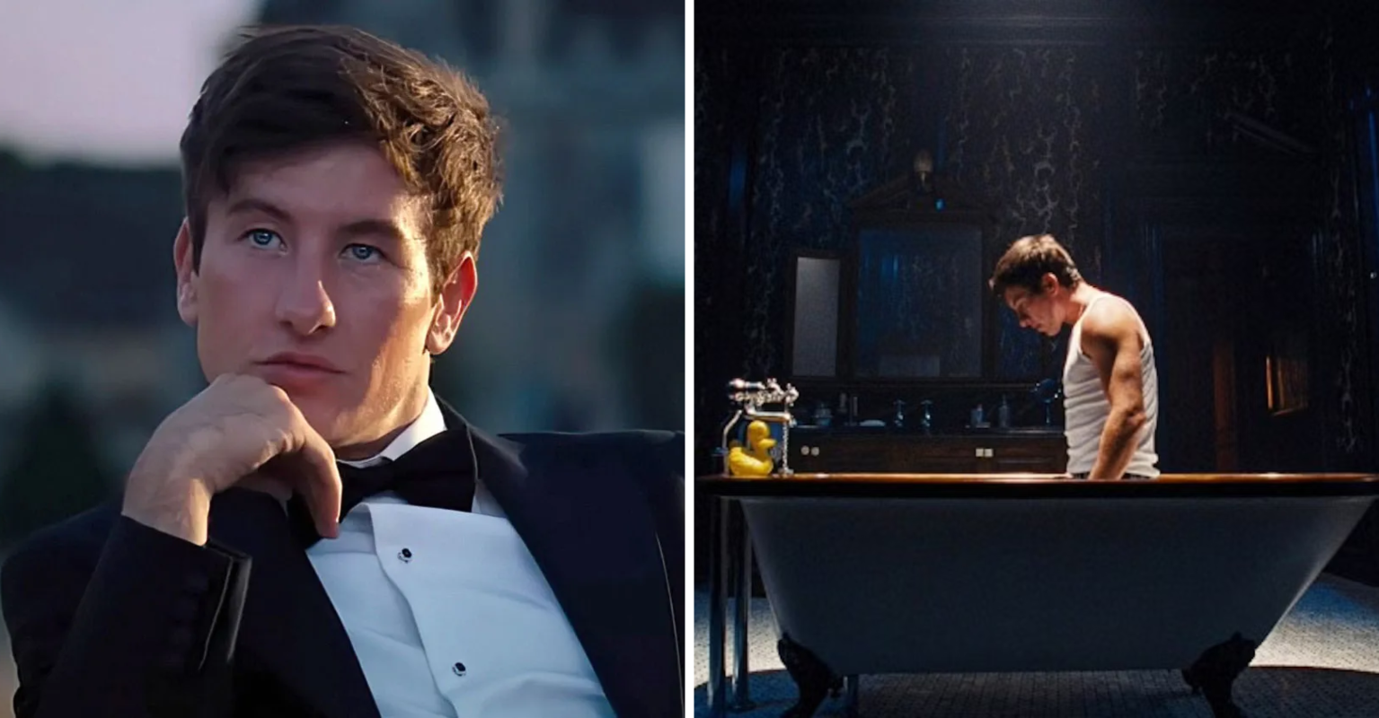 What Barry Keoghan Was Actually Slurping In 'Saltburn' Bathtub Scene