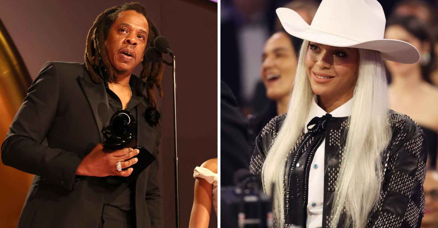 Jay-Z Calls Out The Grammys Live On Stage After Wife Beyoncé Is Snubbed For Album Of The Year ...